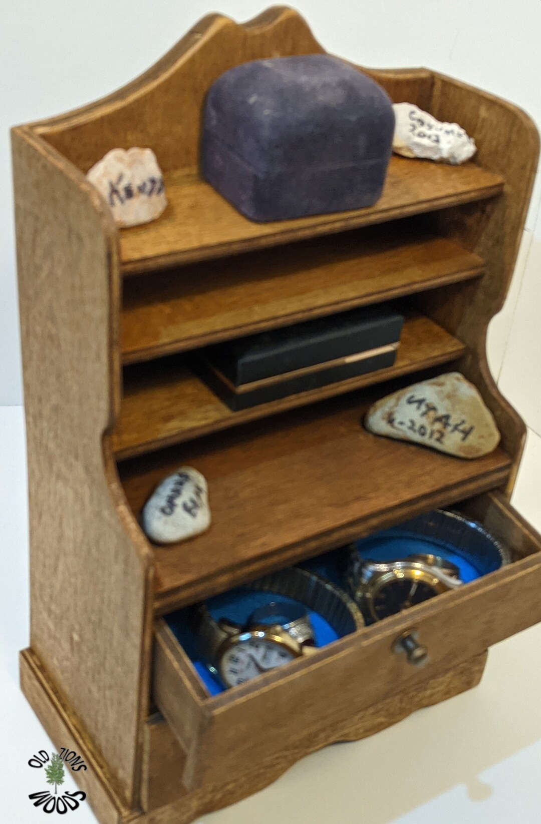 Jewelry Box / Nick-nack Display | Mini Hutch | All Natural Food Safe ...