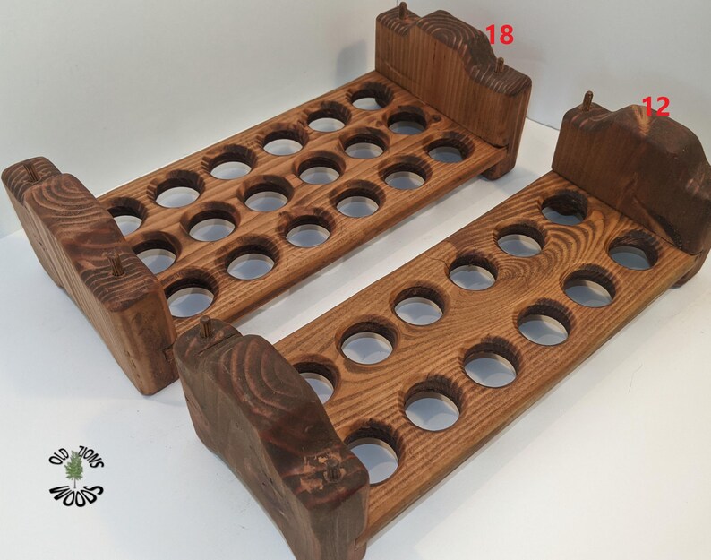 Stackable Wooden 18 Egg Holder: Customizable, Farmhouse Kitchen Decor ...