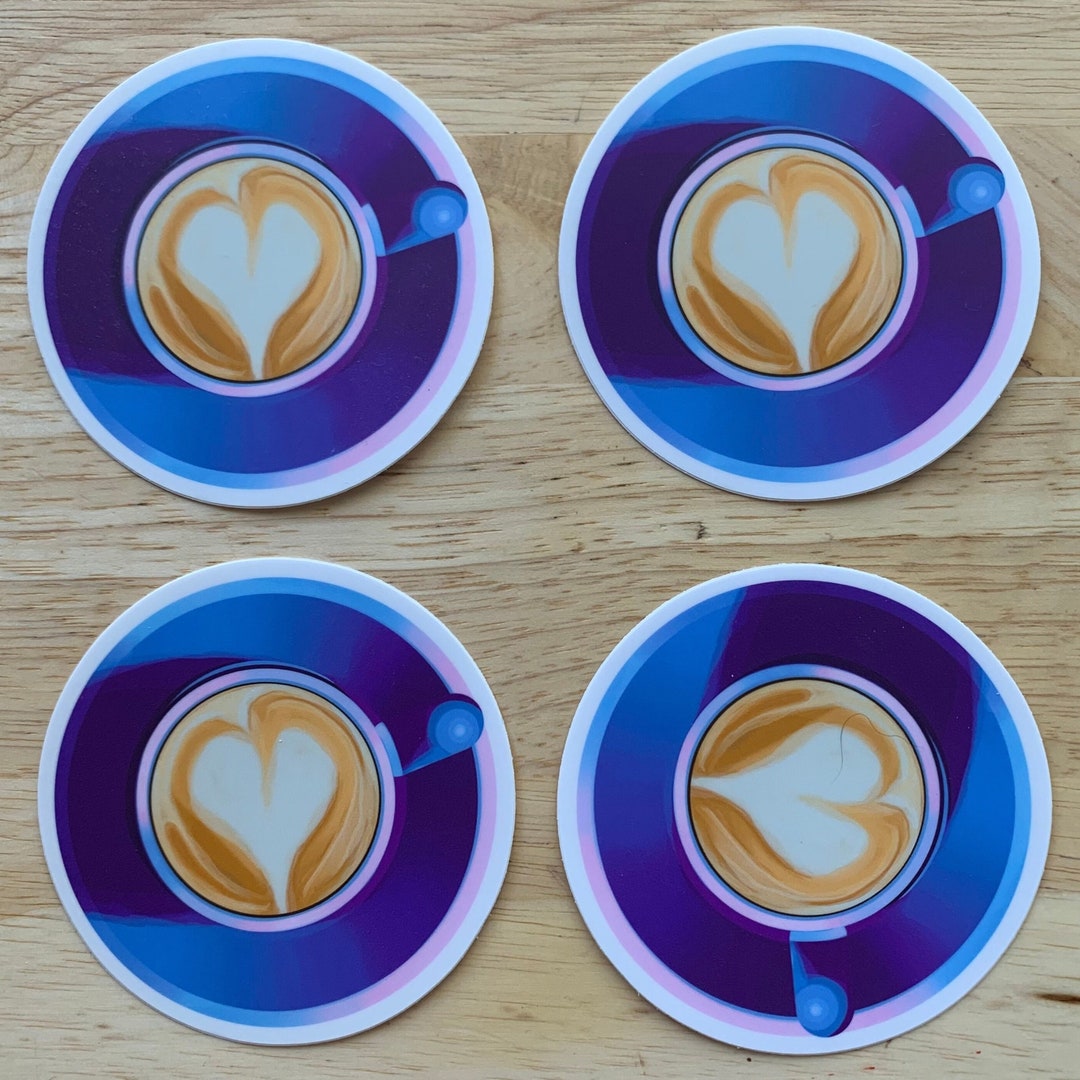 Latte Love Sticker Latte Art Decal - Etsy