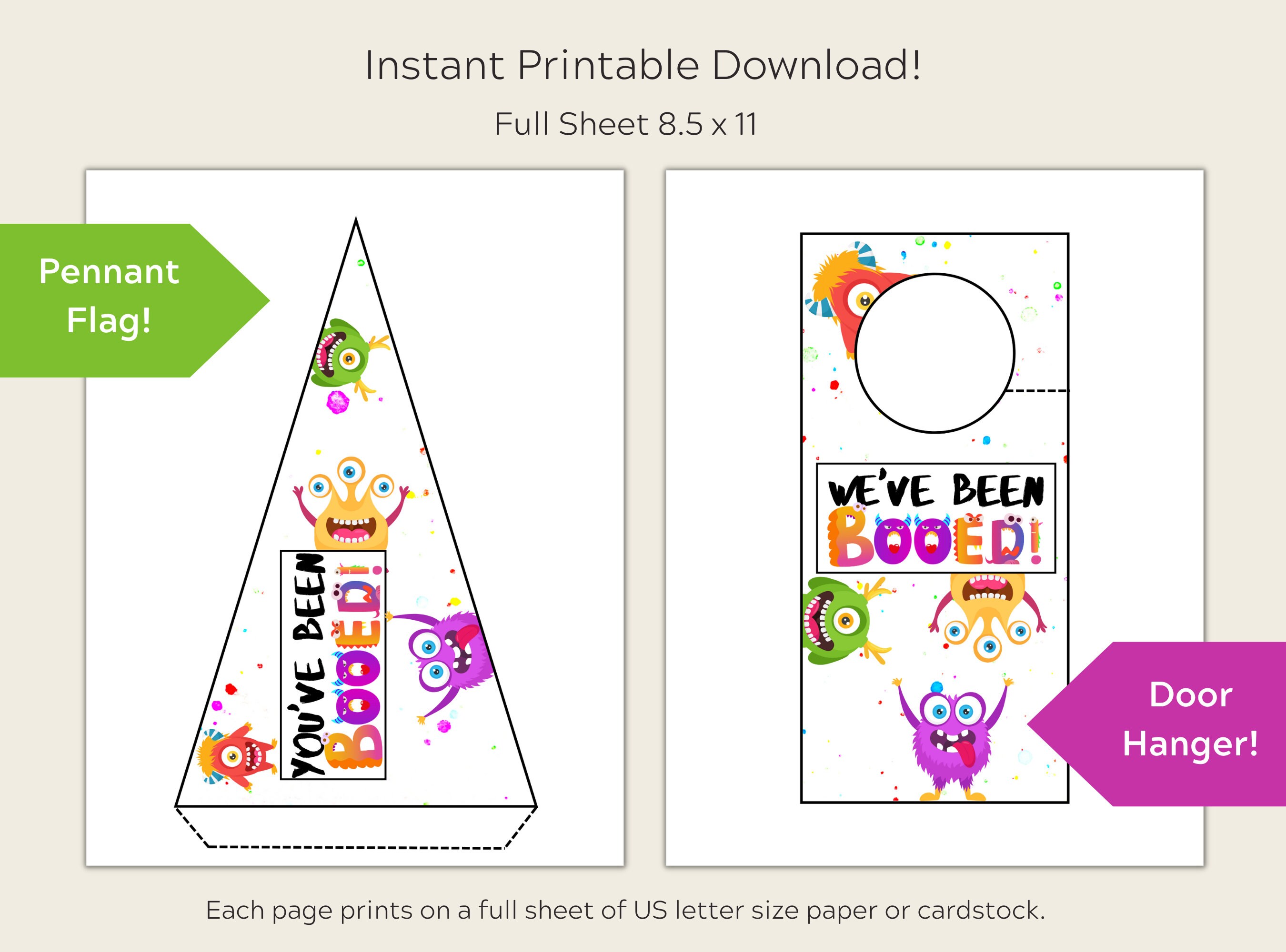 You've Been Booed Printable Halloween Activity Halloween Printable - Etsy