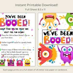 You've Been Booed Printable Halloween Activity Halloween Printable - Etsy