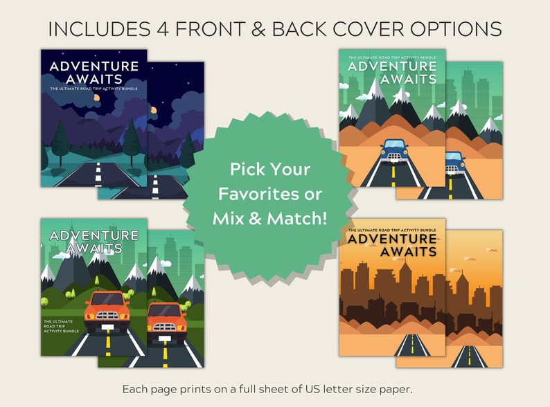 Road Trip Games for Kids Road Trip Activity Bundle Travel Games for ...