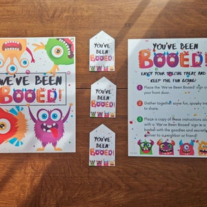 You've Been Booed Printable Halloween Activity Halloween Printable - Etsy