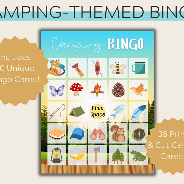 Camping Activity Bundle Camping-themed Games Camping Coloring Pages ...