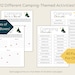 Camping Activity Bundle Camping-themed Games Camping Coloring Pages ...