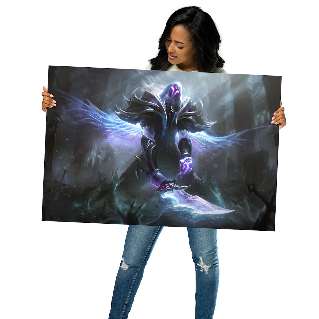 Ashen Knight Pyke Splash Art Poster - League of Legends - 12K Res - Etsy