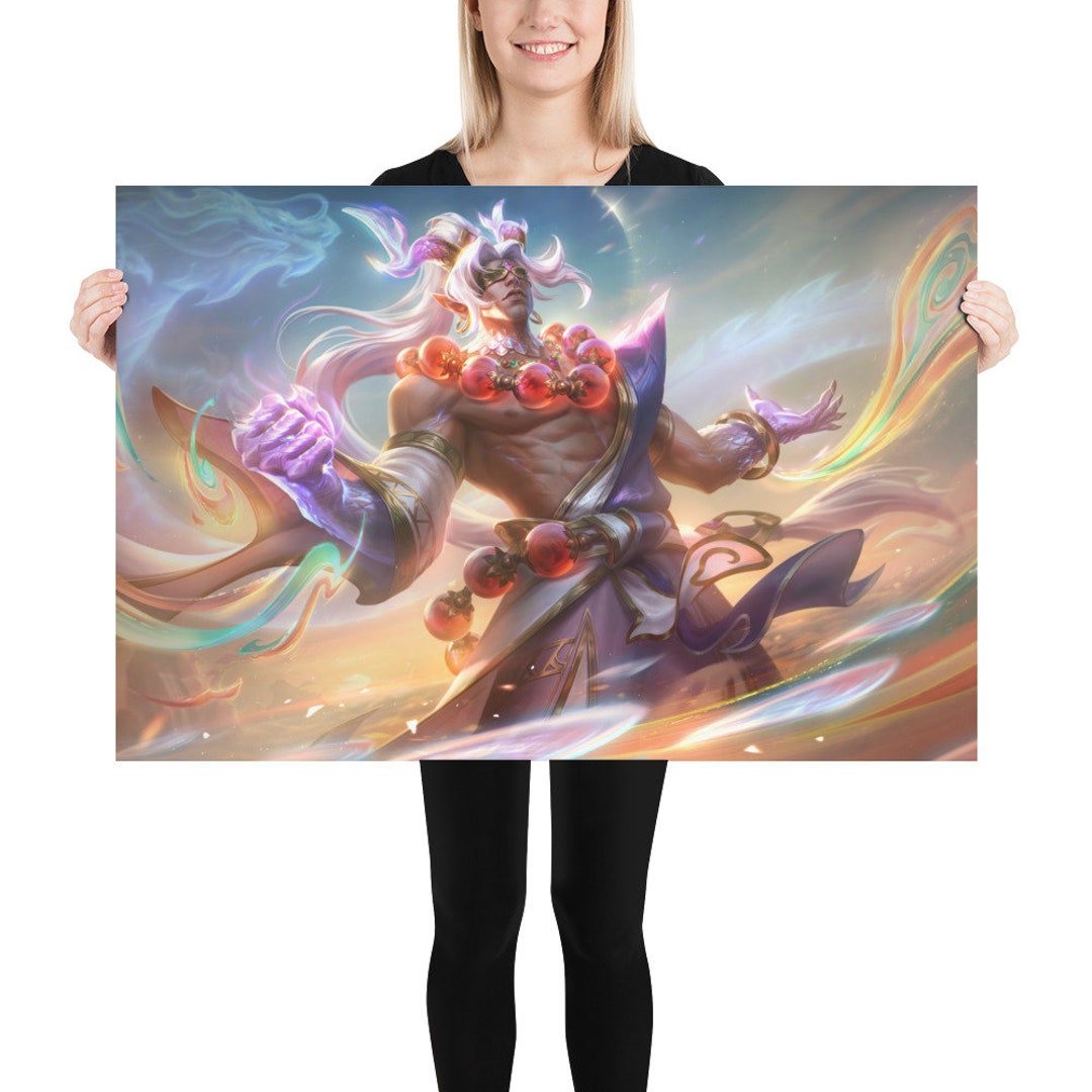 Heavenscale Lee Sin Splash Art Poster - League of Legends - 12K Res - Etsy