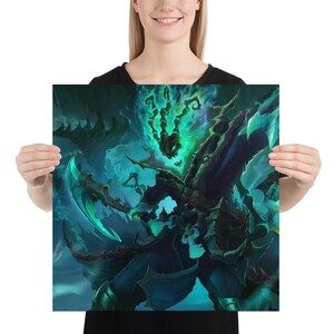 Thresh Splash Art Poster - League of Legends - 12K Res - Etsy