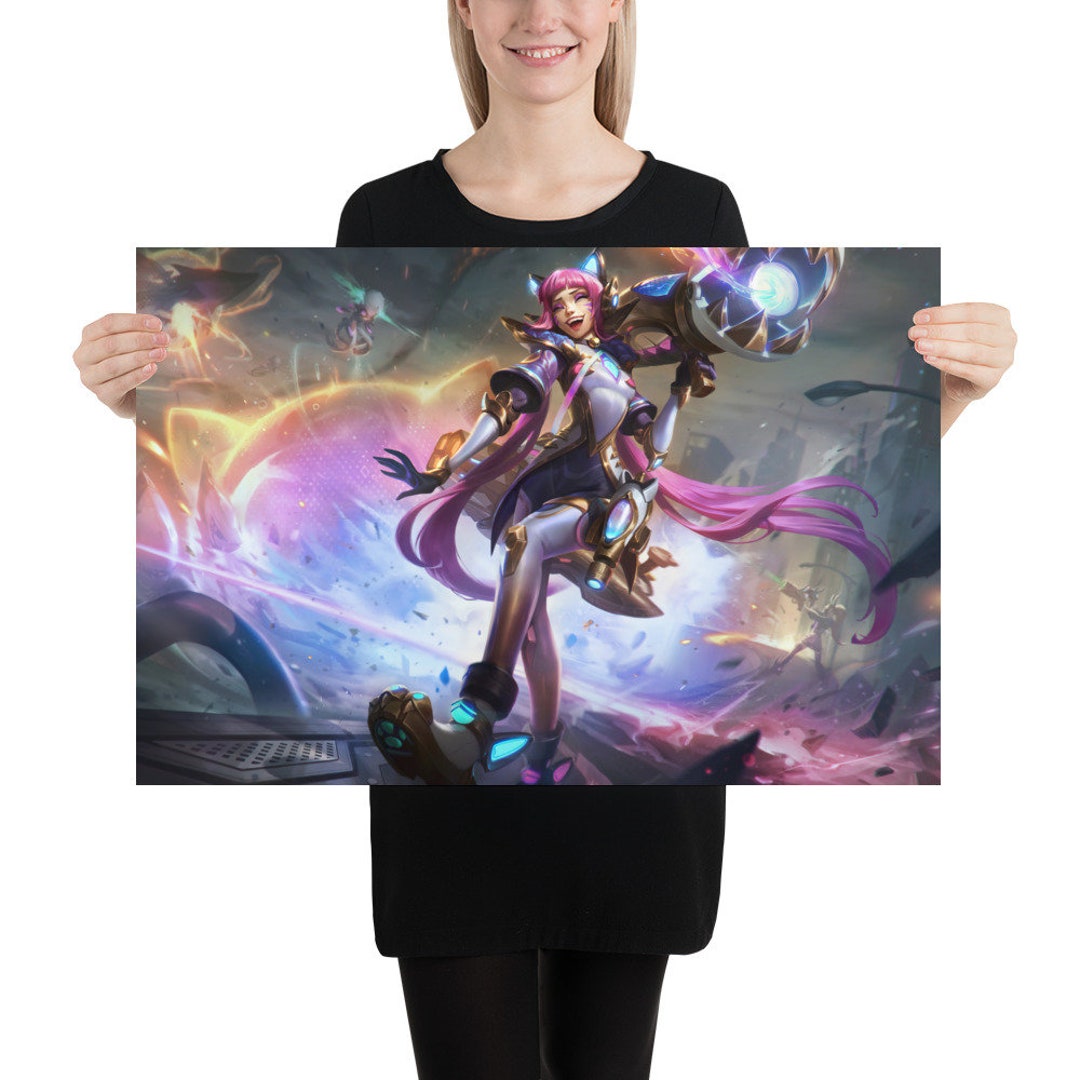 Battle Cat Jinx Splash Art Poster - League of Legends - 12K Res - Etsy