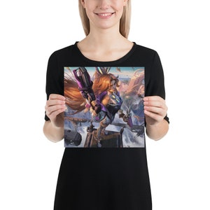 Battle Bunny Miss Fortune Splash Art Poster - League of Legends - 12K ...