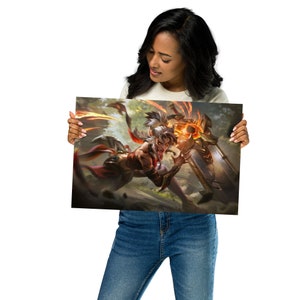 Primal Ambush Riven Splash Art Poster - League of Legends - 12K Res - Etsy