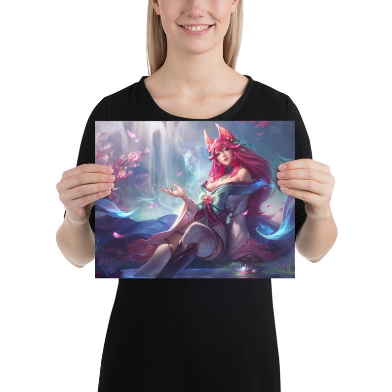 Spirit Blossom Ahri Splash Art Poster - League of Legends - 12K Res - Etsy