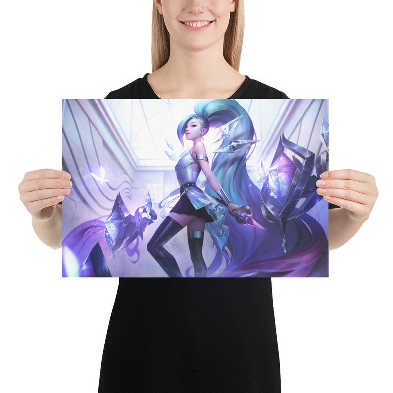 KDA All Out Seraphine Splash Art Poster - League of Legends - 12K Res ...