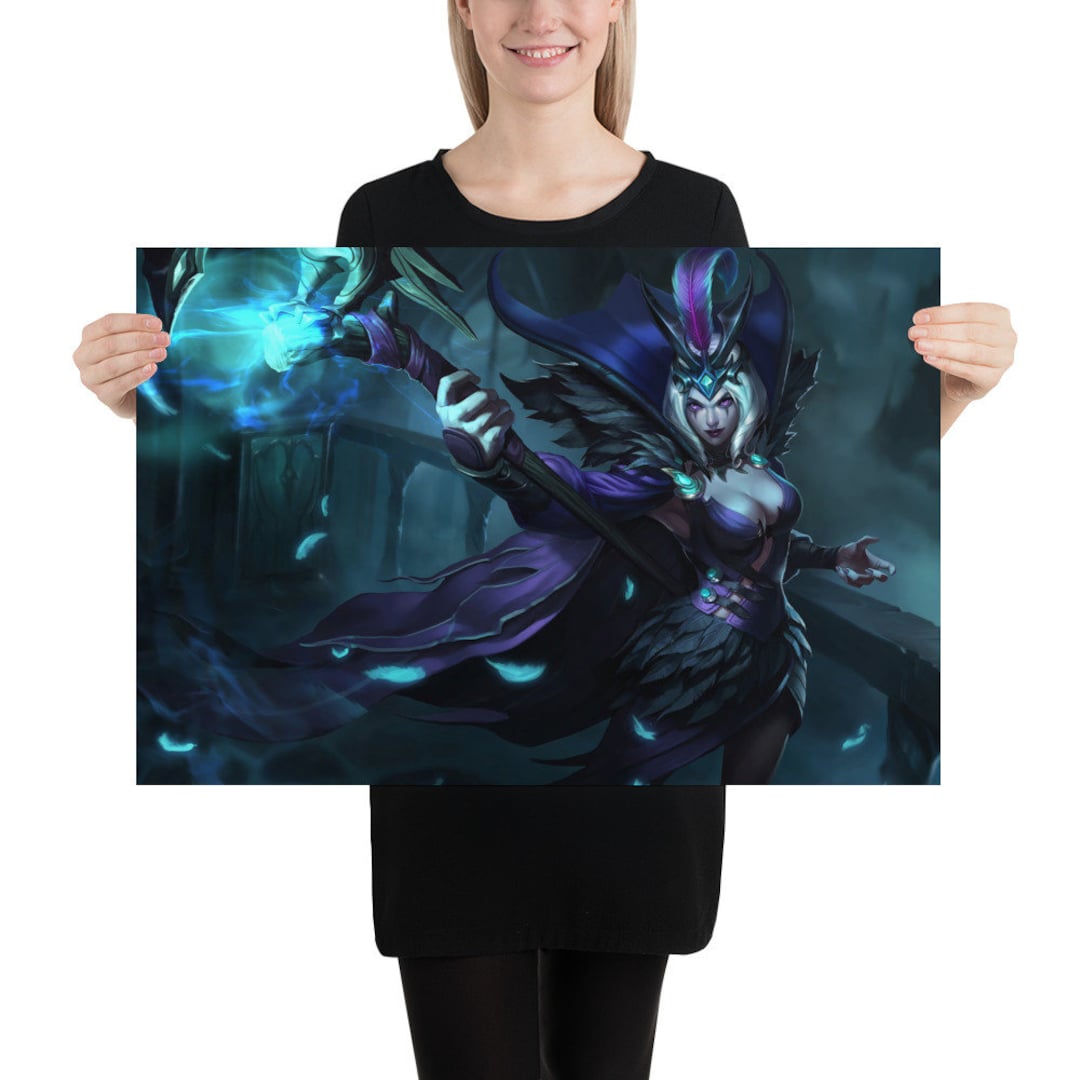Ravenborn Leblanc Splash Art Poster - League of Legends - 12K Res - Etsy