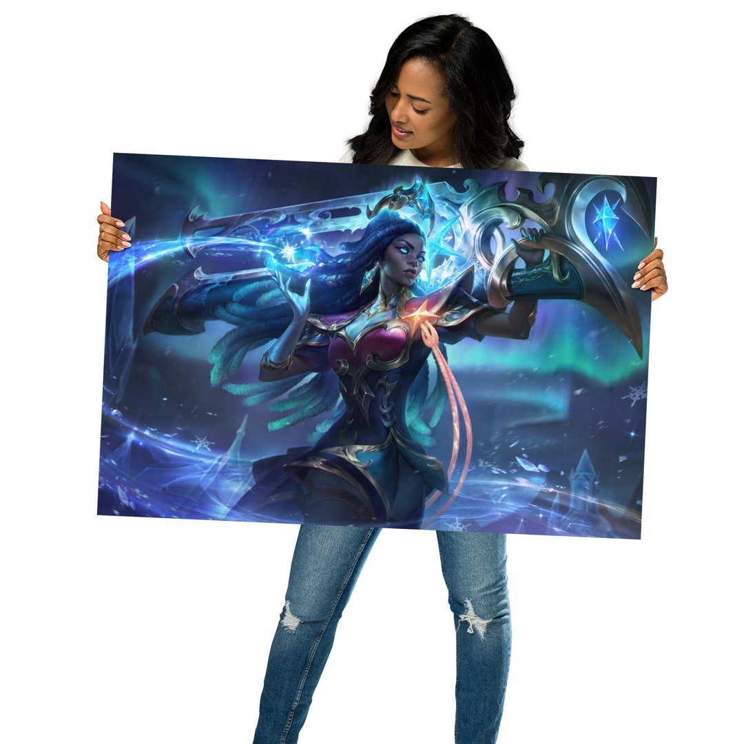 Winterblessed Senna Splash Art Poster - League of Legends - 12K Res - Etsy