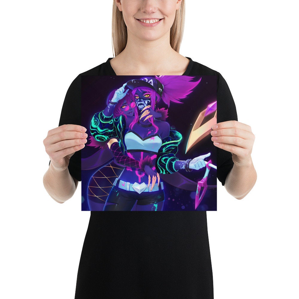 KDA Akali Evelynn Poster - League of Legends - 12K Res - Etsy
