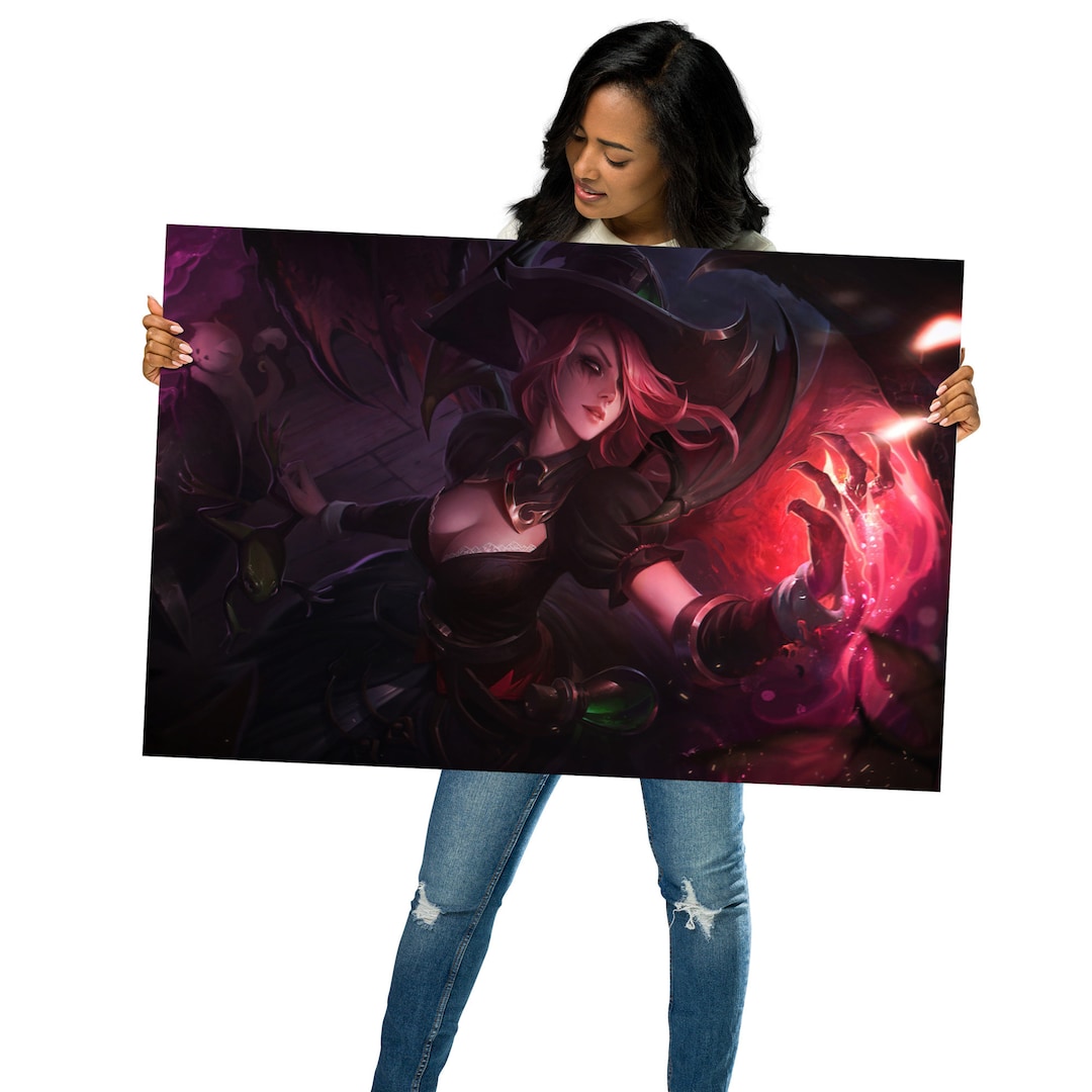 Bewitching Morgana Splash Art Poster - League of Legends - 12K Res - Etsy
