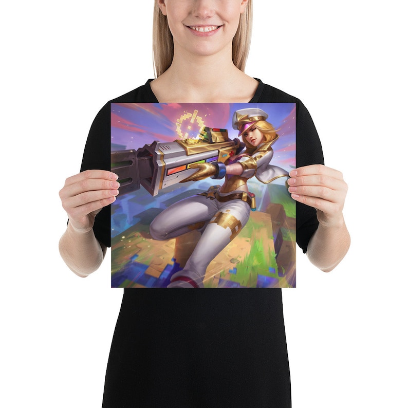 Arcade Caitlyn Prestige Edition Splash Art Poster League of Legends 12K ...