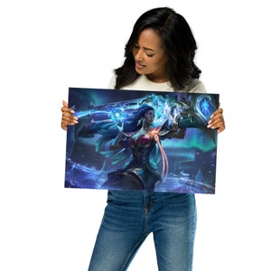 Winterblessed Senna Splash Art Poster - League of Legends - 12K Res - Etsy