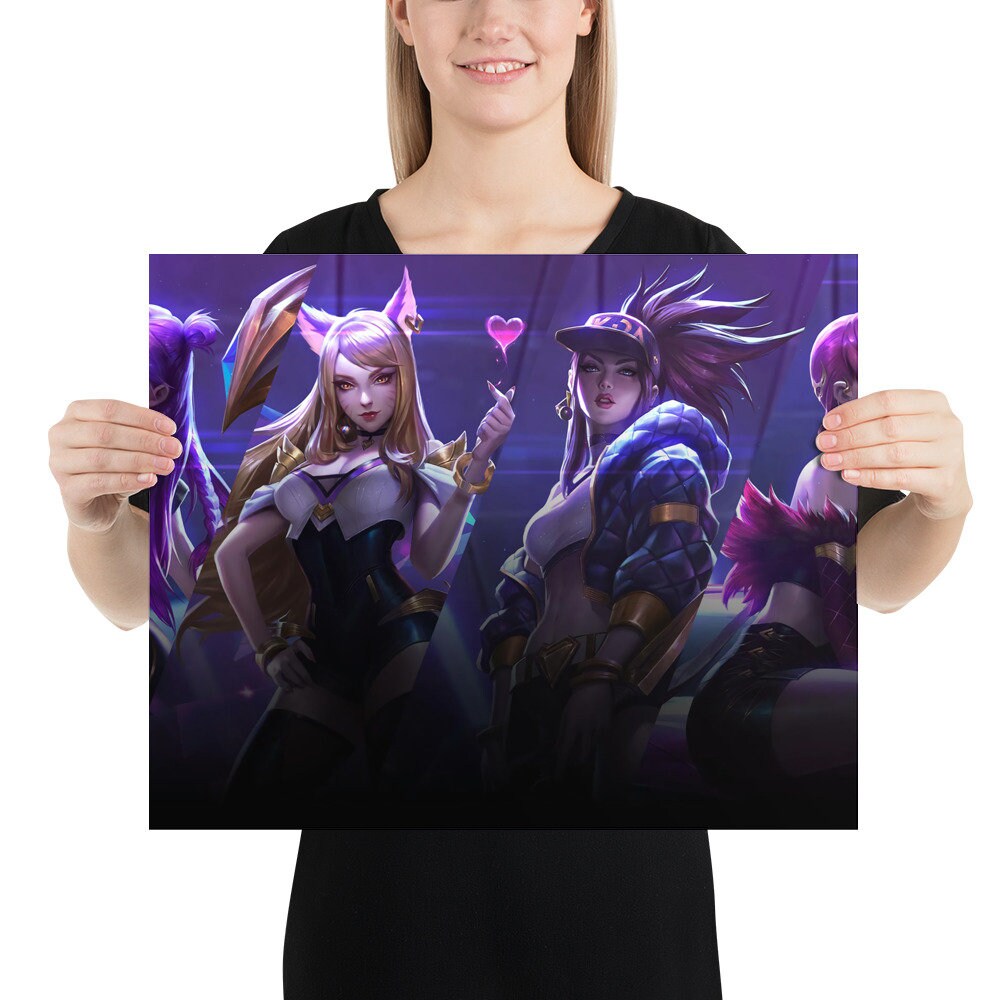 KDA Pop Stars Collage Poster League of Legends 12K Res - Etsy