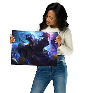 True Damage Ekko Splash Art Poster - League of Legends - 12K Res - Etsy