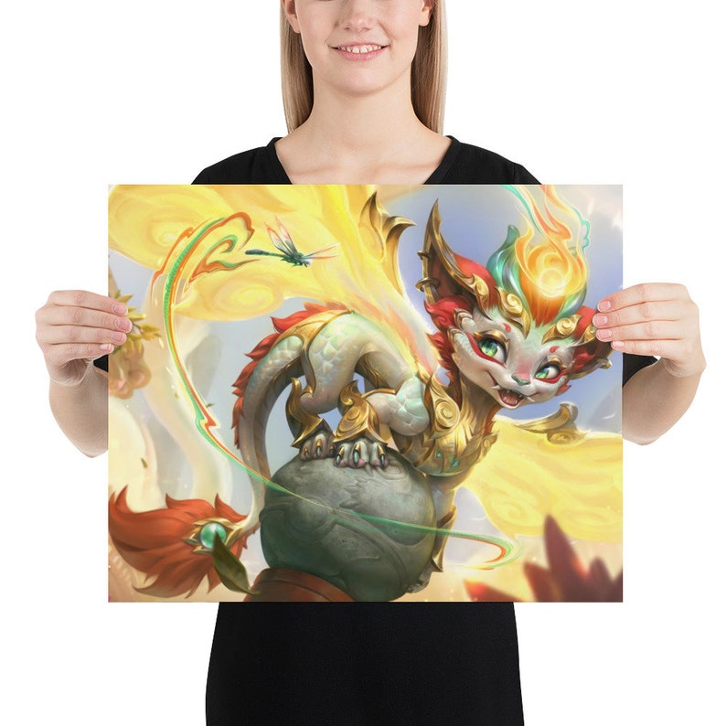 Heavenscale Smolder Splash Art Poster - League of Legends - 12K Res - Etsy