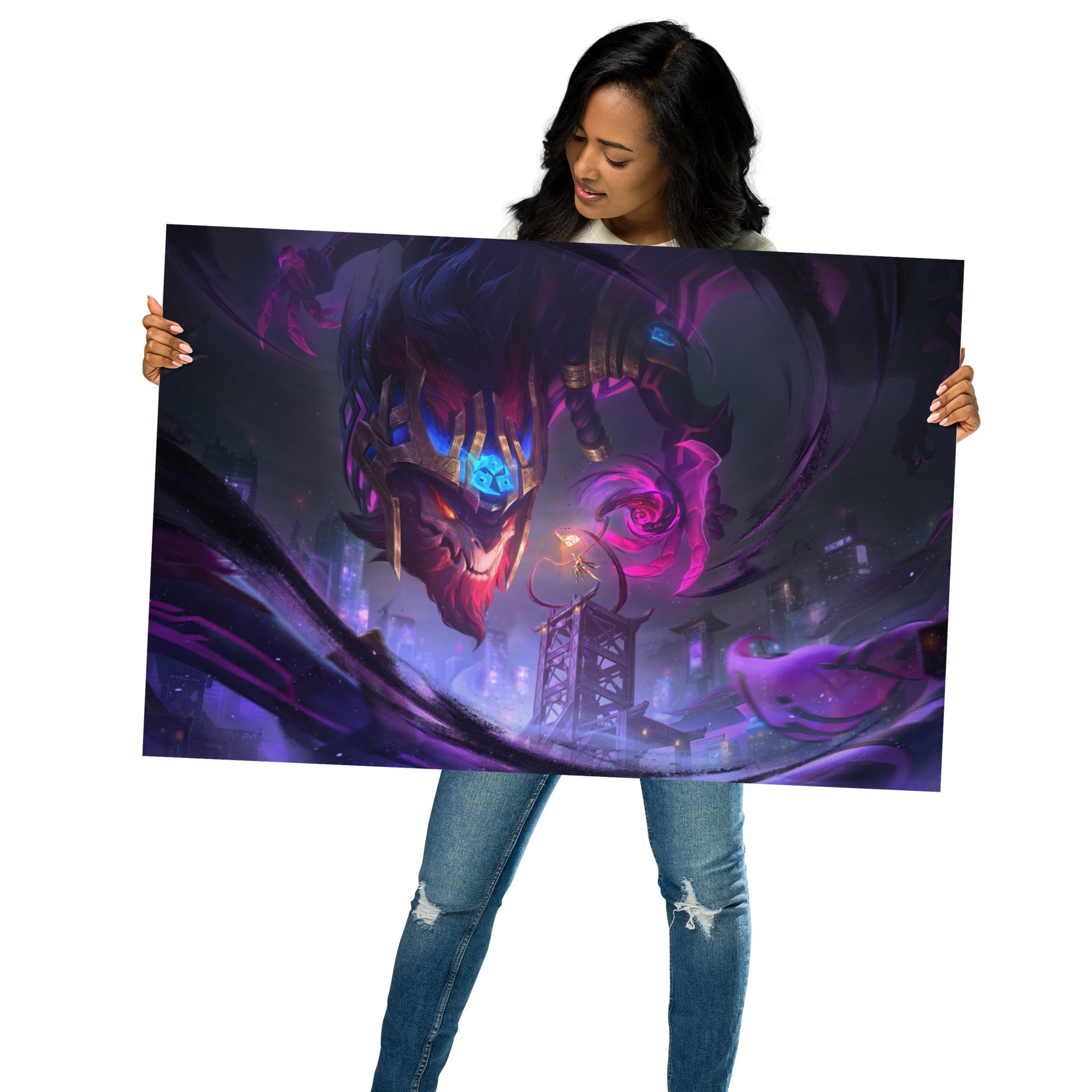 Inkshadow Aurelion Sol Splash Art Poster League of Legends 12K Res - Etsy