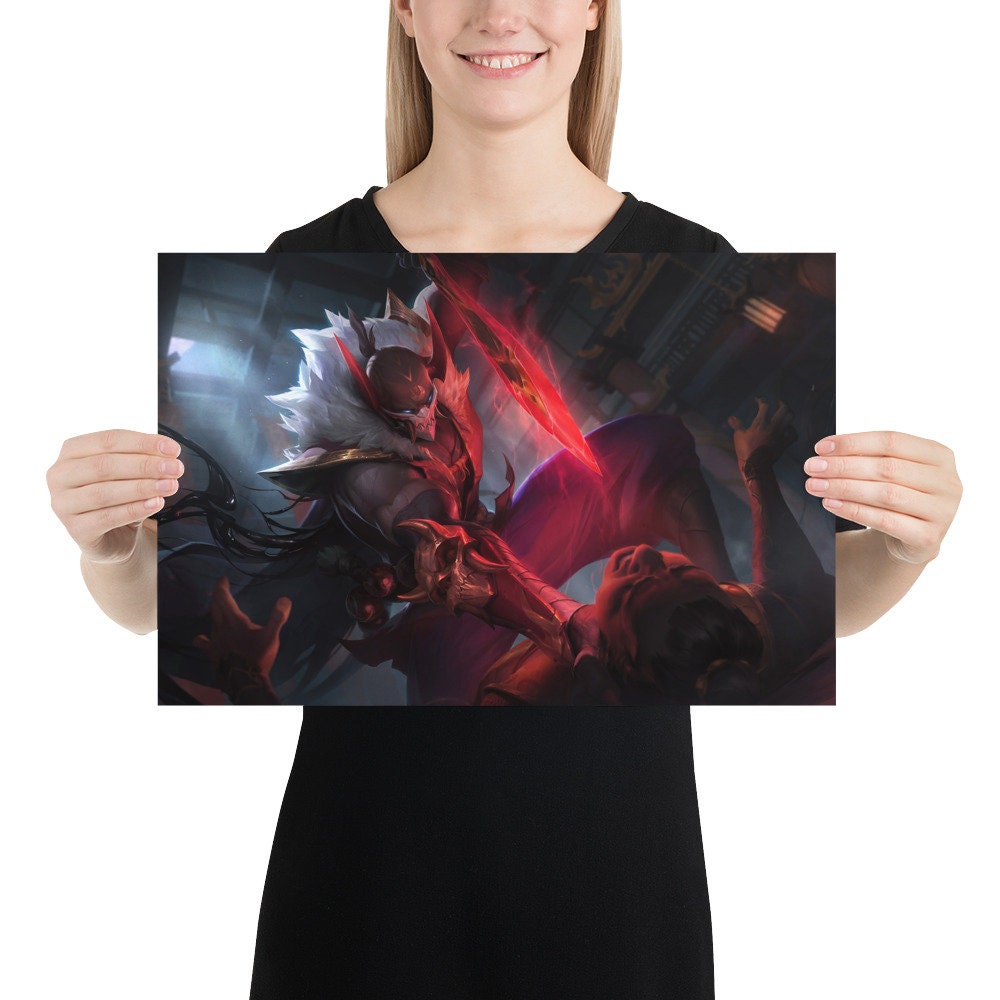 Blood Moon Pyke Splash Art Poster League of Legends 12K - Etsy