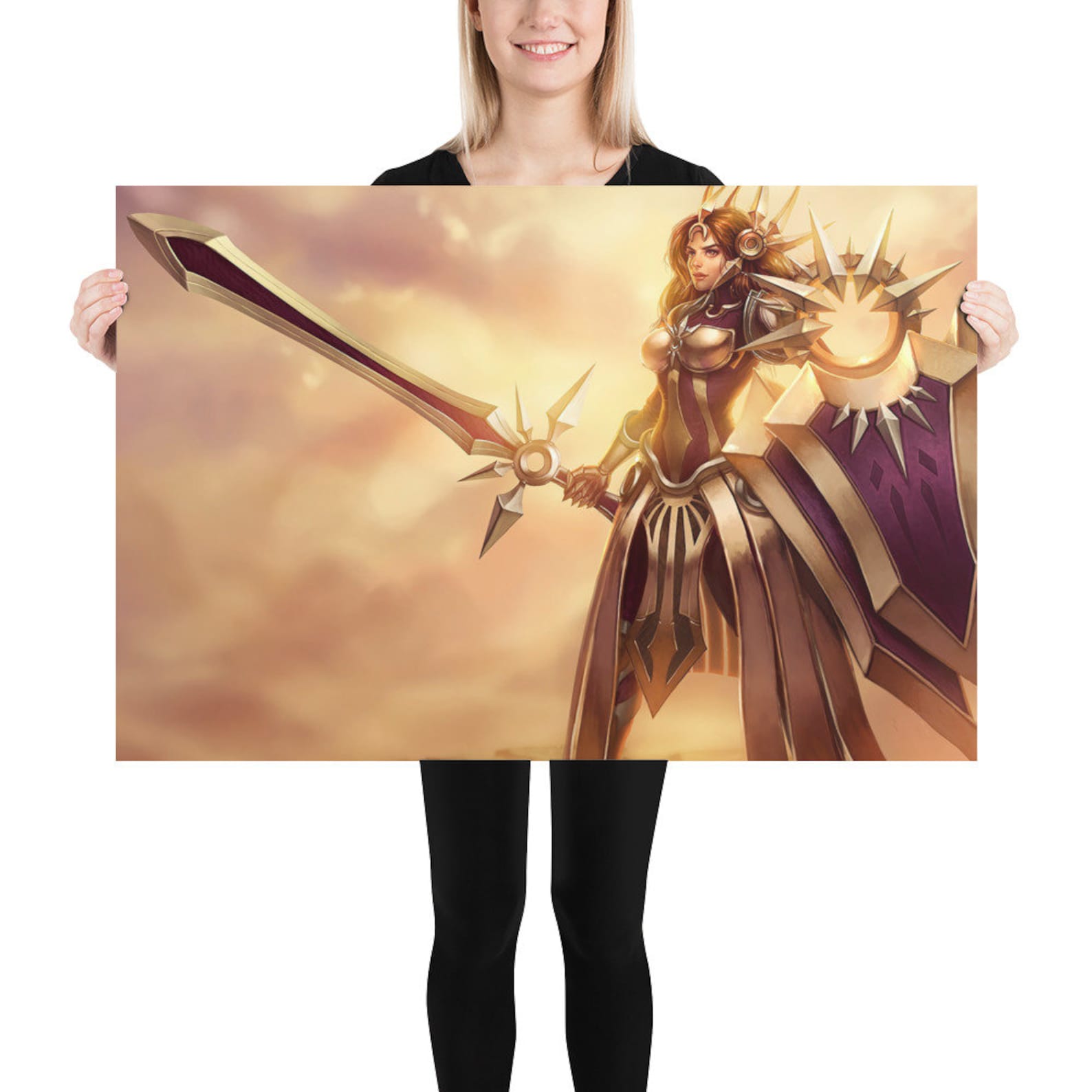 Leona Splash Art Poster - League of Legends - 12K Res - Etsy