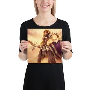 Leona Splash Art Poster League of Legends 12K Res - Etsy
