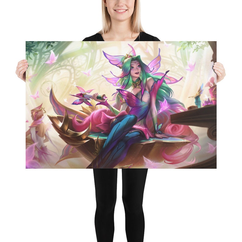Faerie Court Seraphine Splash Art Poster - League of Legends - 12K Res ...