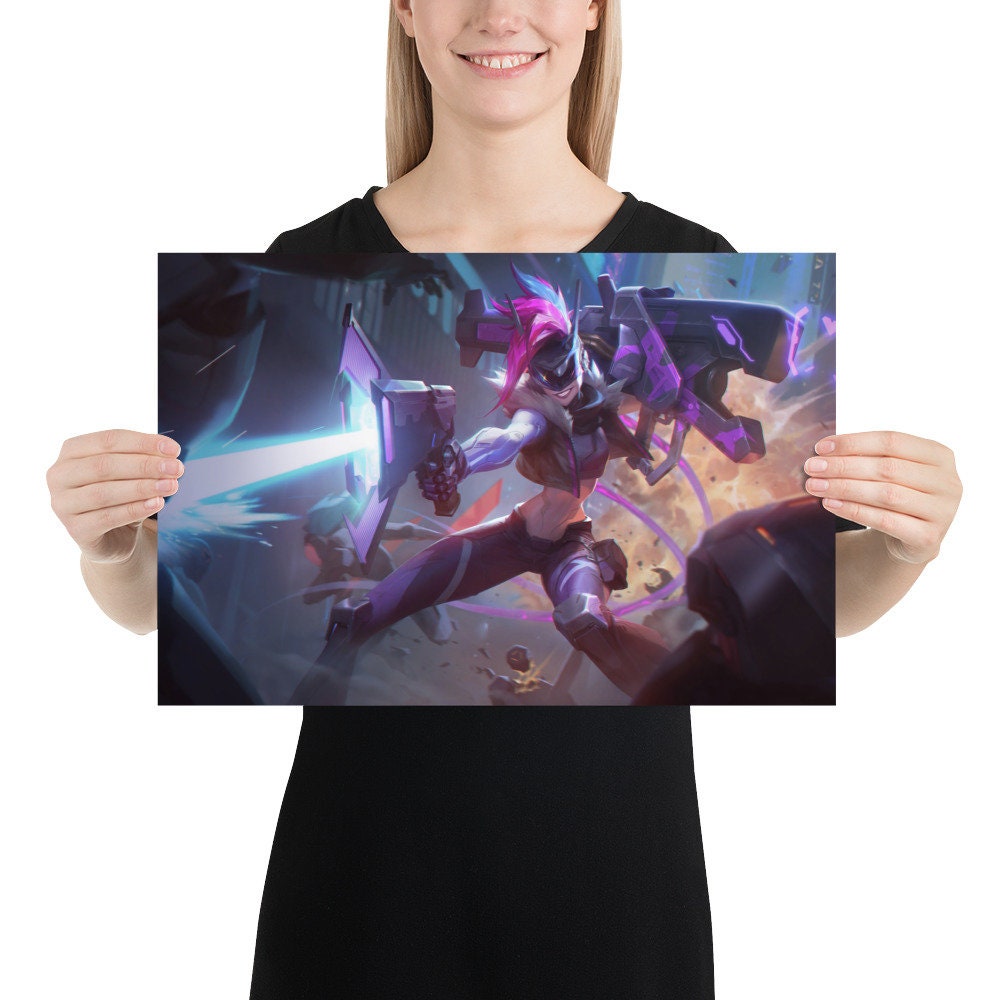 Project Jinx Splash Art Poster League of Legends 12K Res - Etsy