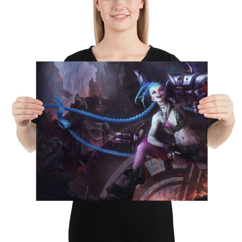 Jinx Splash Art Poster League of Legends 12K Res - Etsy