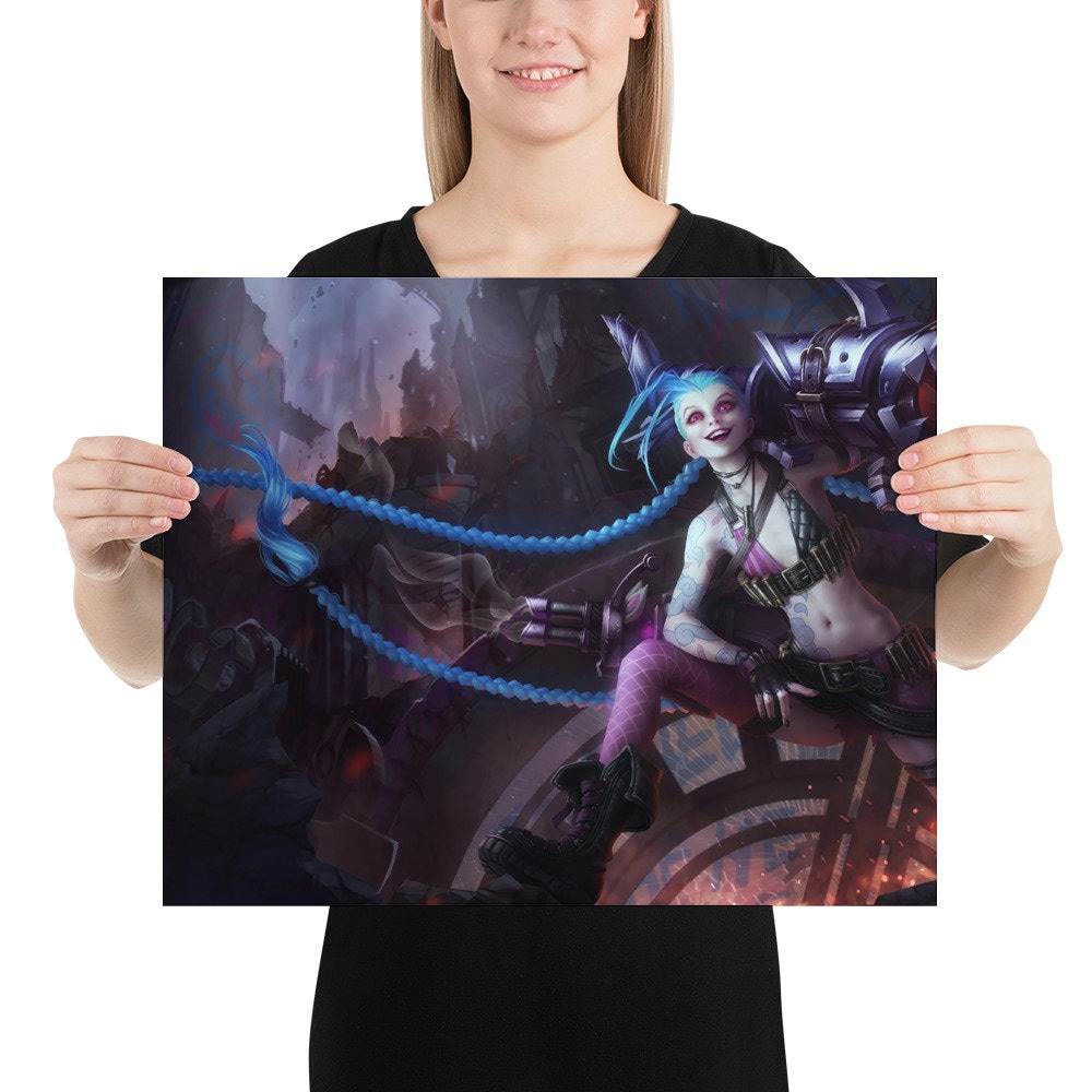 Jinx Splash Art Poster League of Legends 12K Res - Etsy