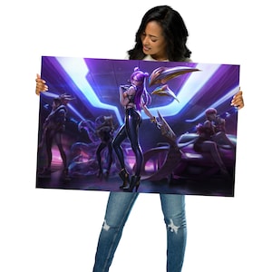 KDA Kai'sa Splash Art Poster - League of Legends - 12K Res - Etsy