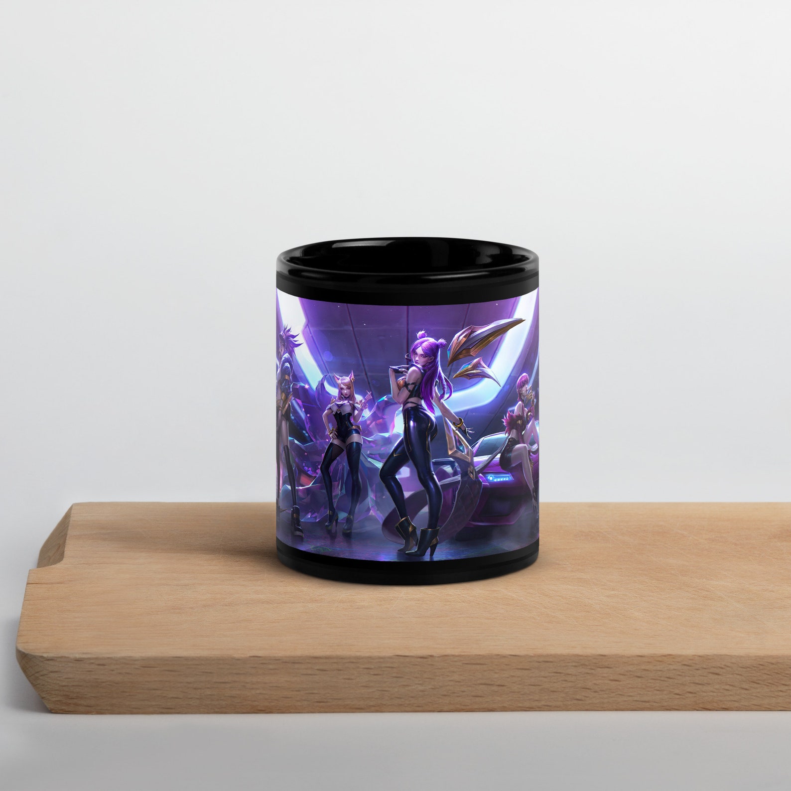 KDA Pop Stars Splash Art Black Glossy Mug League of Legends 12K Res ...