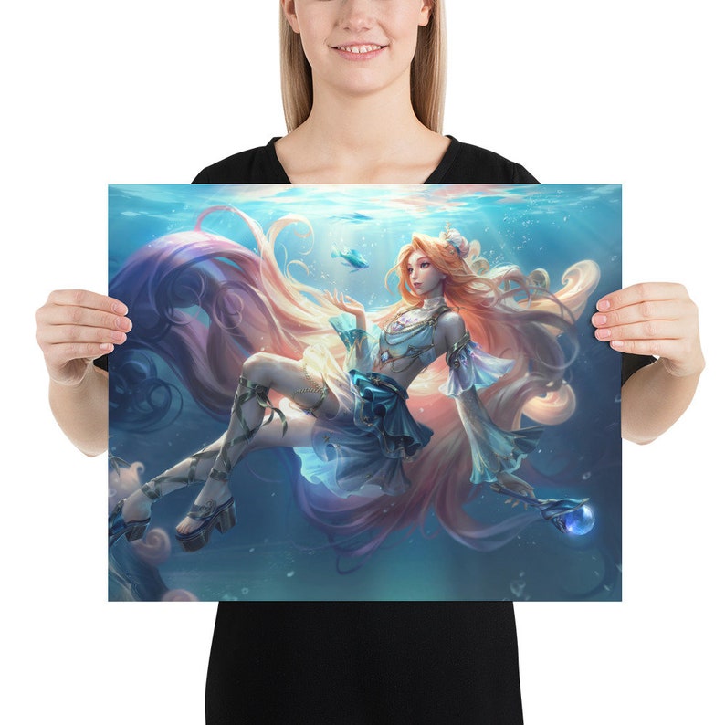 Ocean Song Seraphine Prestige Edition Splash Art Poster League of ...
