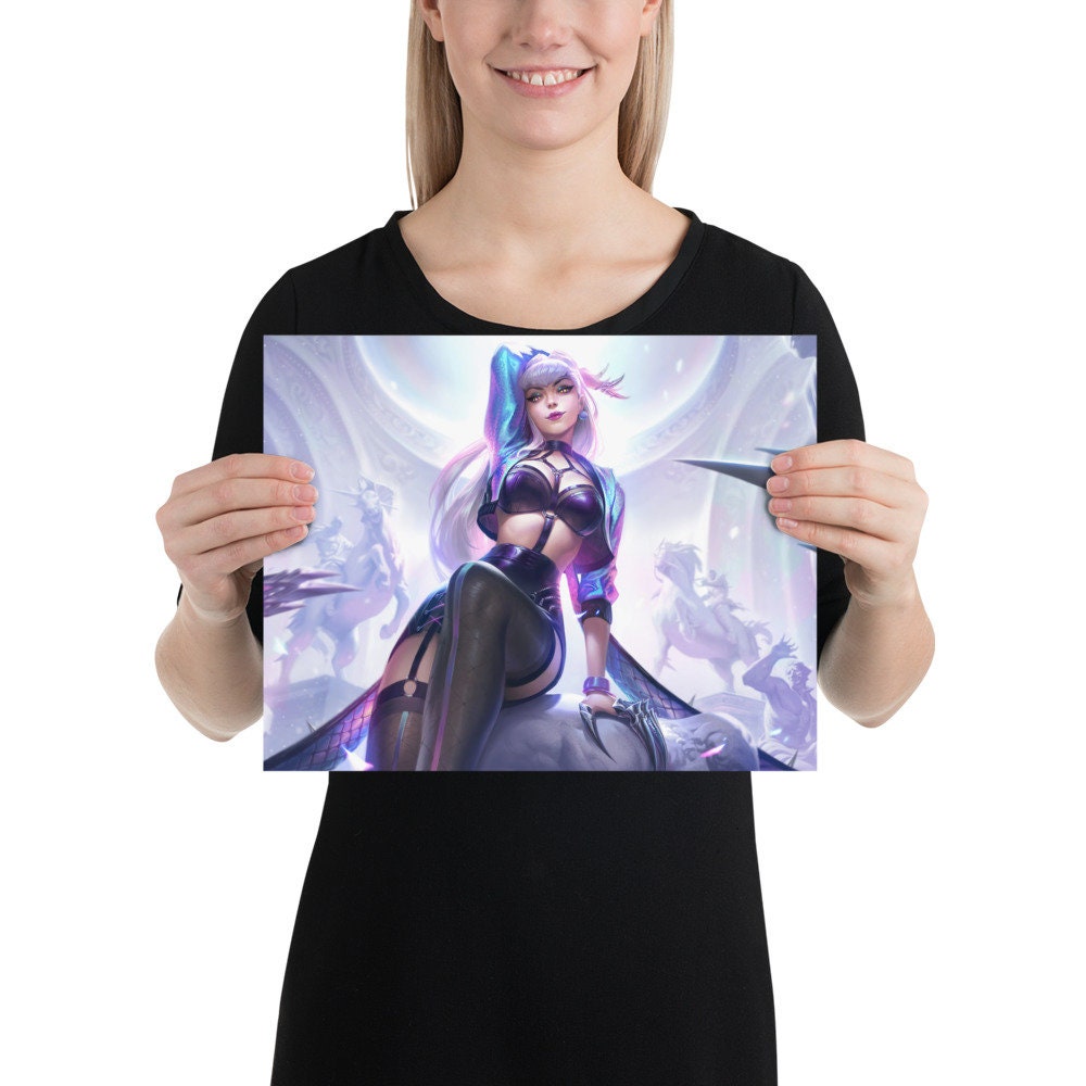 KDA All Out Evelynn Splash Art Poster League of Legends 12K Res - Etsy