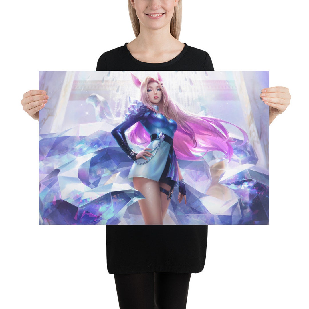 KDA Ahri All Out Splash Art Poster - League of Legends - 12K Res - Etsy