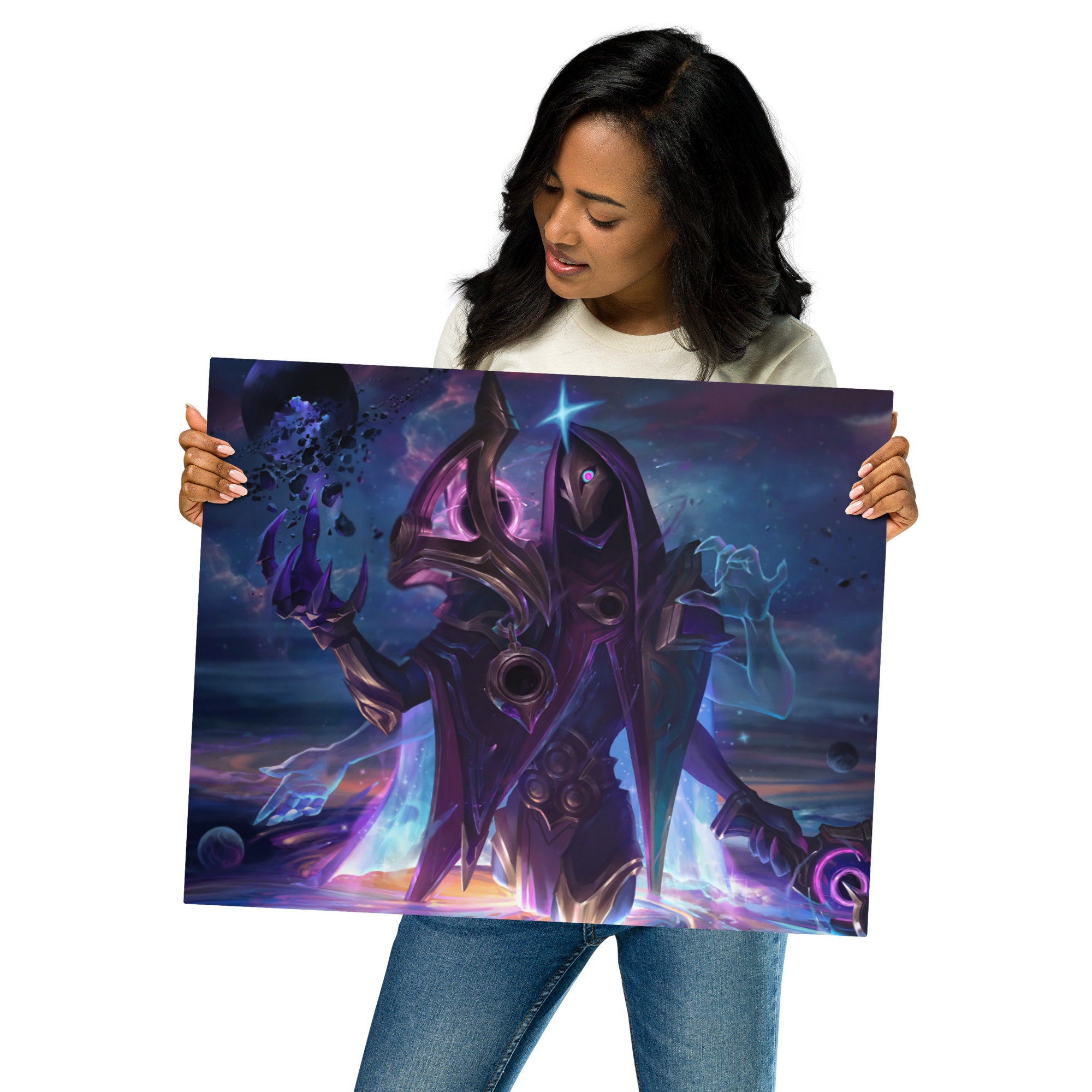 Dark Cosmic Jhin Splash Art Metal Print League of Legends - Etsy