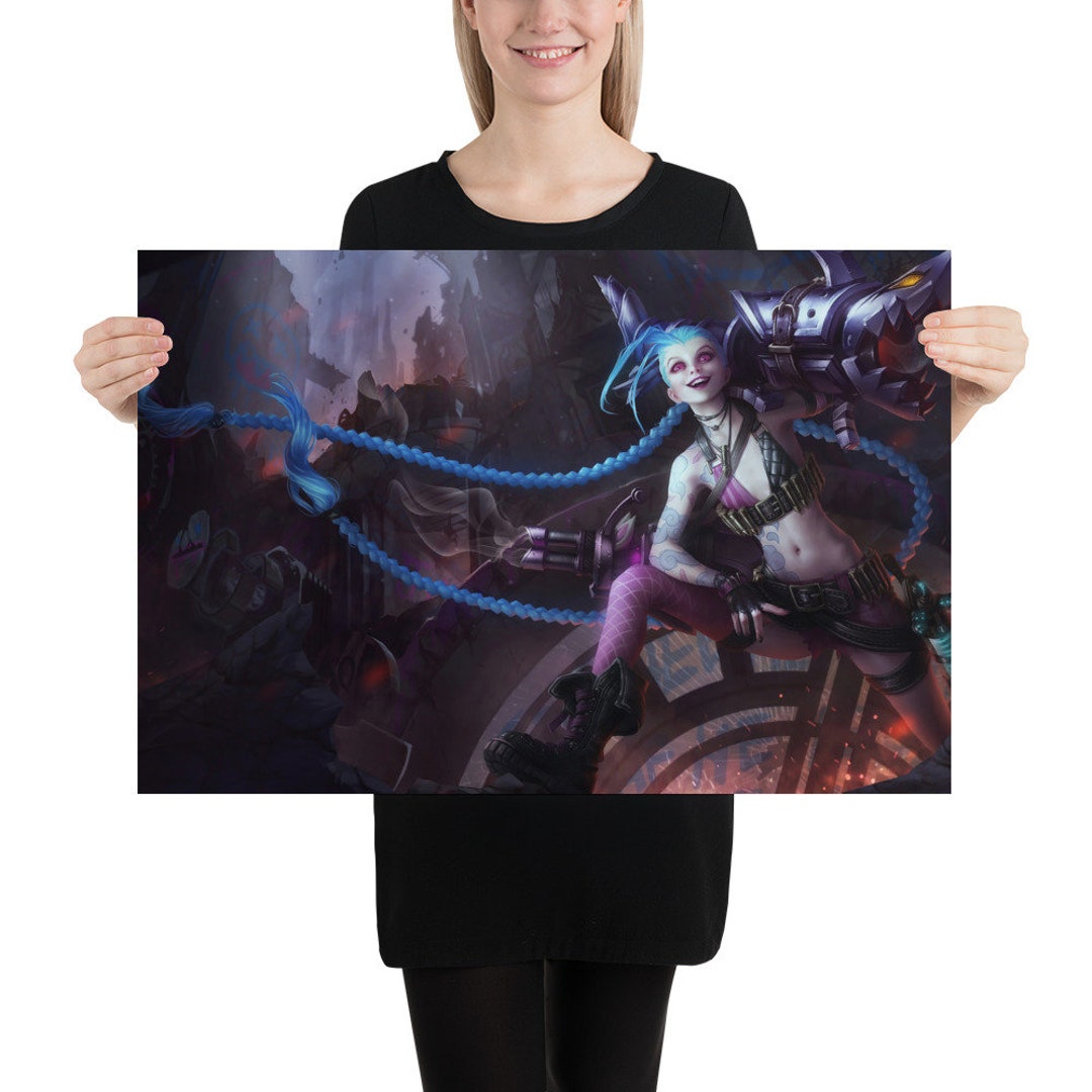Jinx Splash Art Poster - League of Legends - 12K Res - Etsy