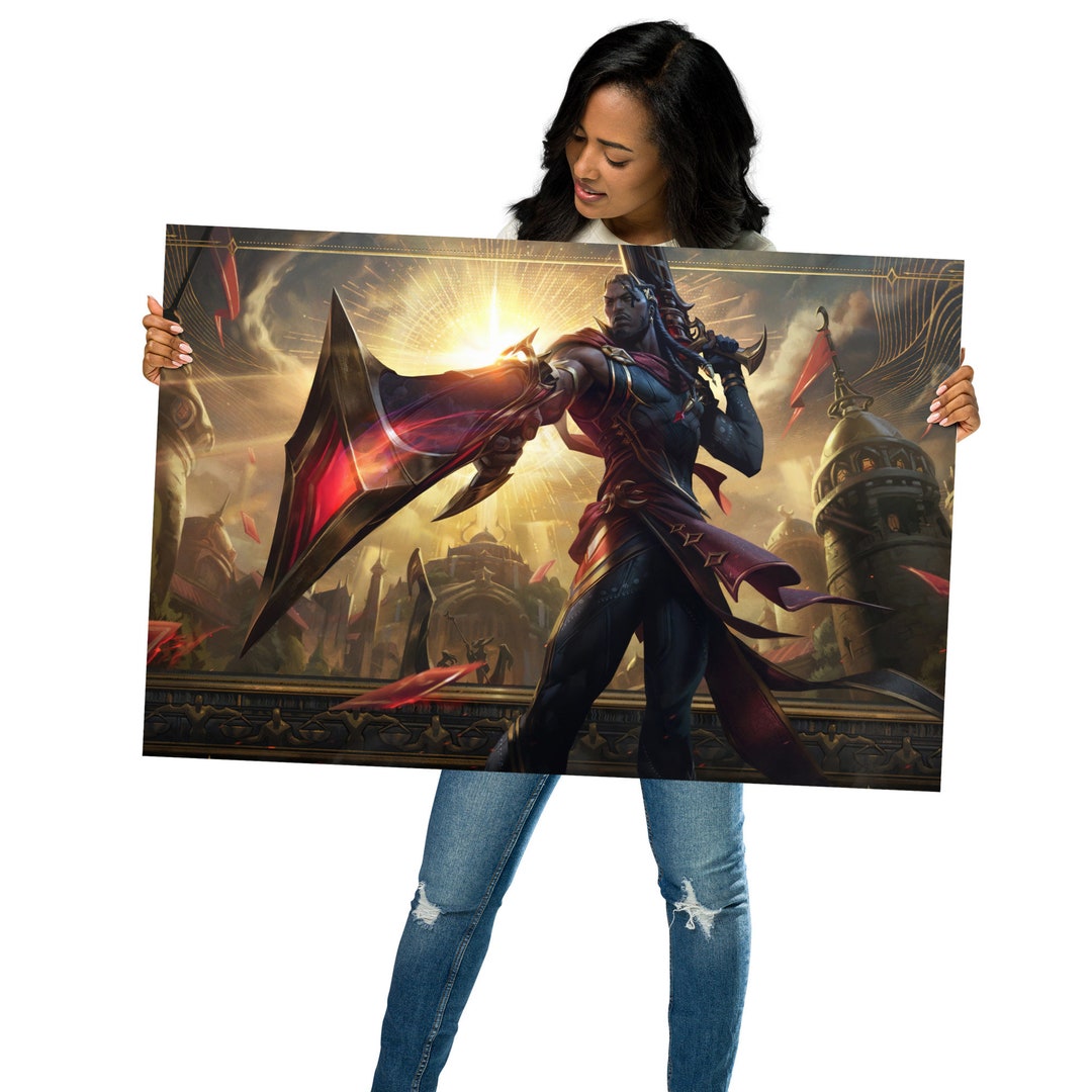 Arcana Lucian Splash Art Poster - League of Legends - 12K Res - Etsy