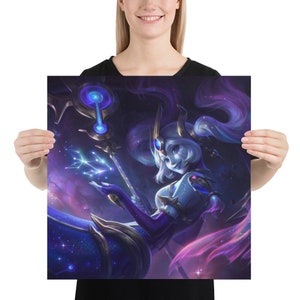 Cosmic Destiny Nami Splash Art Poster - League of Legends - 12K Res - Etsy