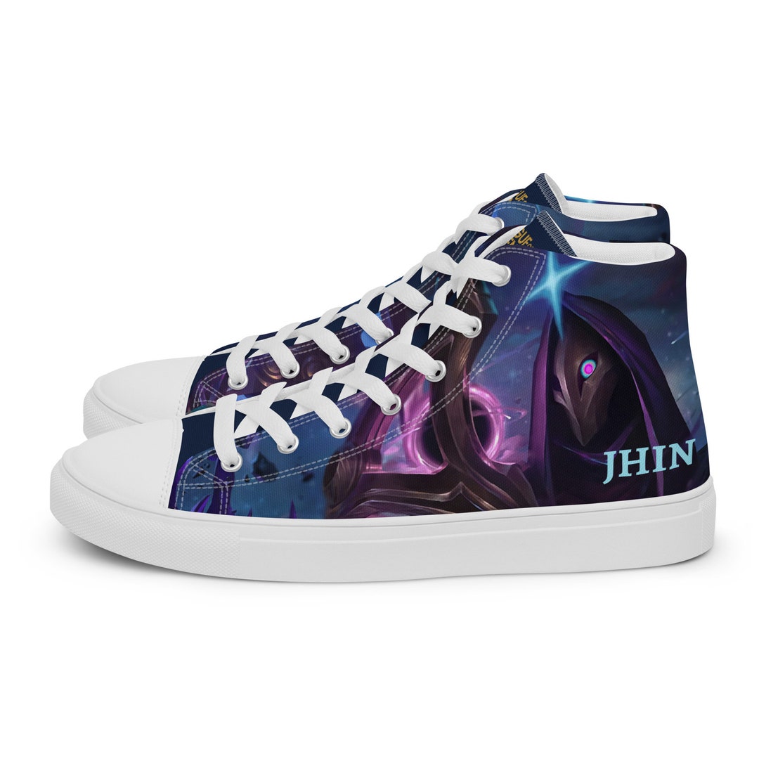 Dark Cosmic Jhin - Men’s High Top Canvas Shoes - League of Legends - Etsy