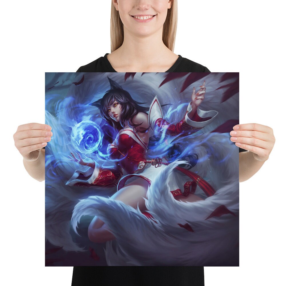 Ahri Splash Art Poster League of Legends 12K Res - Etsy