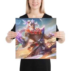 Heavenscale Lee Sin Splash Art Poster - League of Legends - 12K Res - Etsy