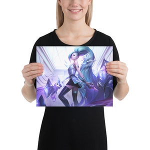 KDA All Out Seraphine Splash Art Poster - League of Legends - 12K Res ...