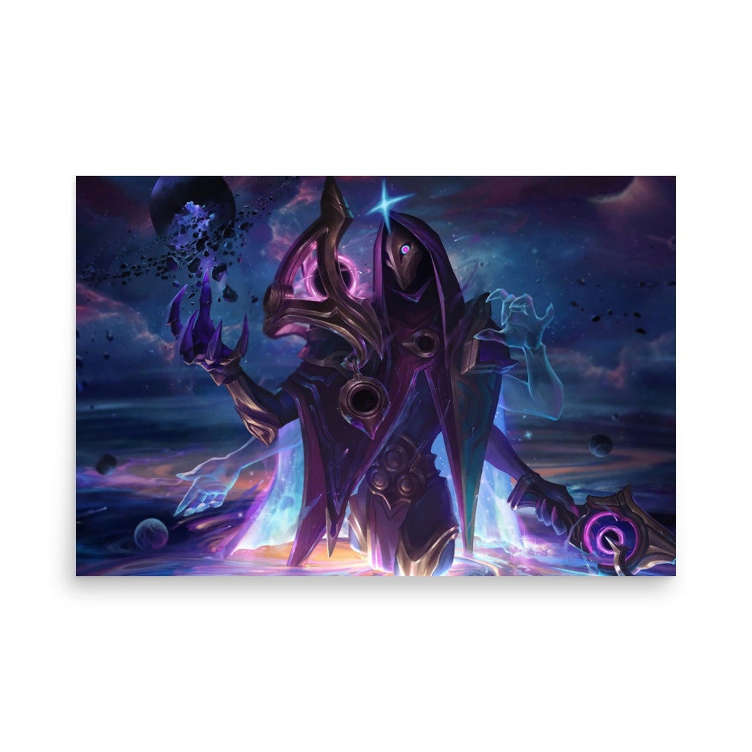 Dark Cosmic Jhin Splash Art - Poster - League of Legends - 12K Res - Etsy