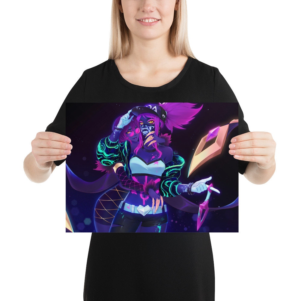 KDA Akali Evelynn Poster - League of Legends - 12K Res - Etsy
