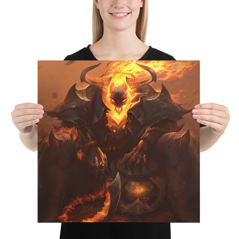 High Noon Thresh Splash Art Poster League of Legends 12K Res - Etsy